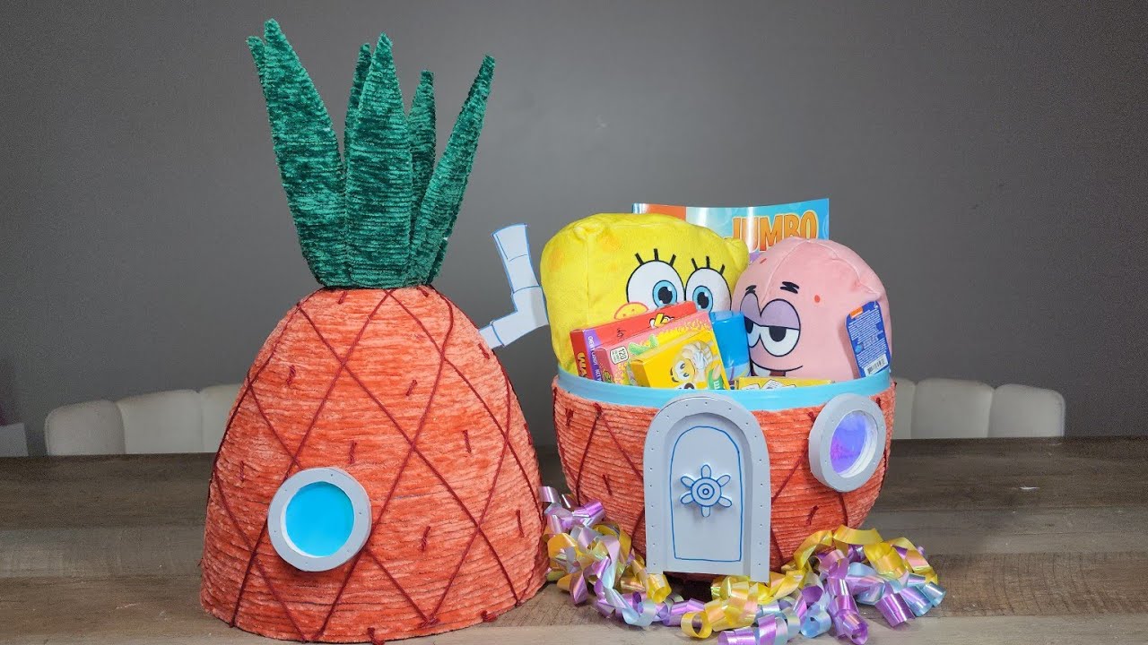 Make Your Own AMAZING Spongebob Easter Basket Now - YouTube