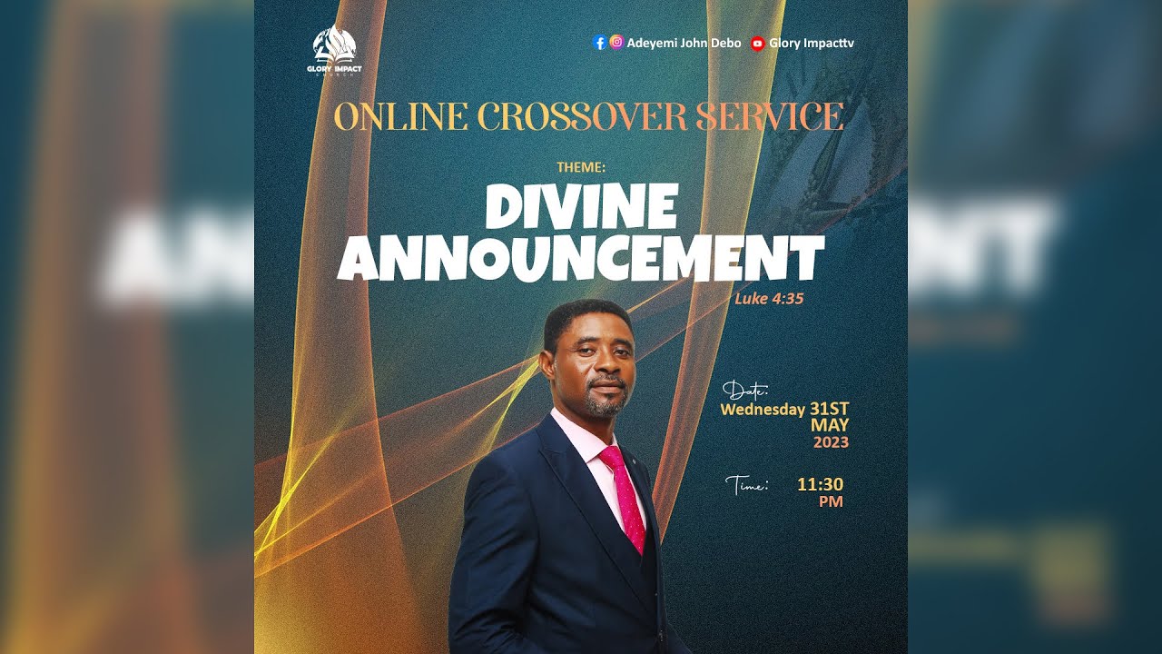 DIVINE ANNOUNCEMENT - DR JOHN DEBO ADEYEMI - YouTube