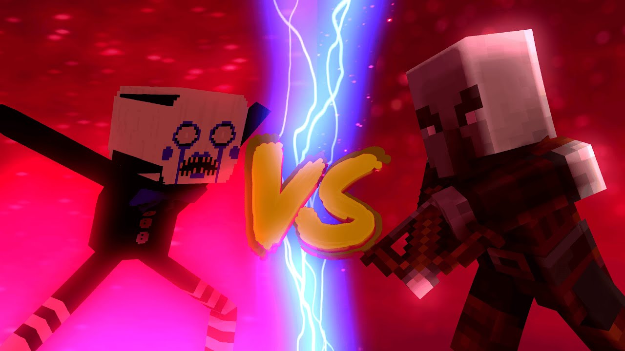 Monster Vinnie vs Pillager | Five Nights at Candy's saga vs Vanilla ...
