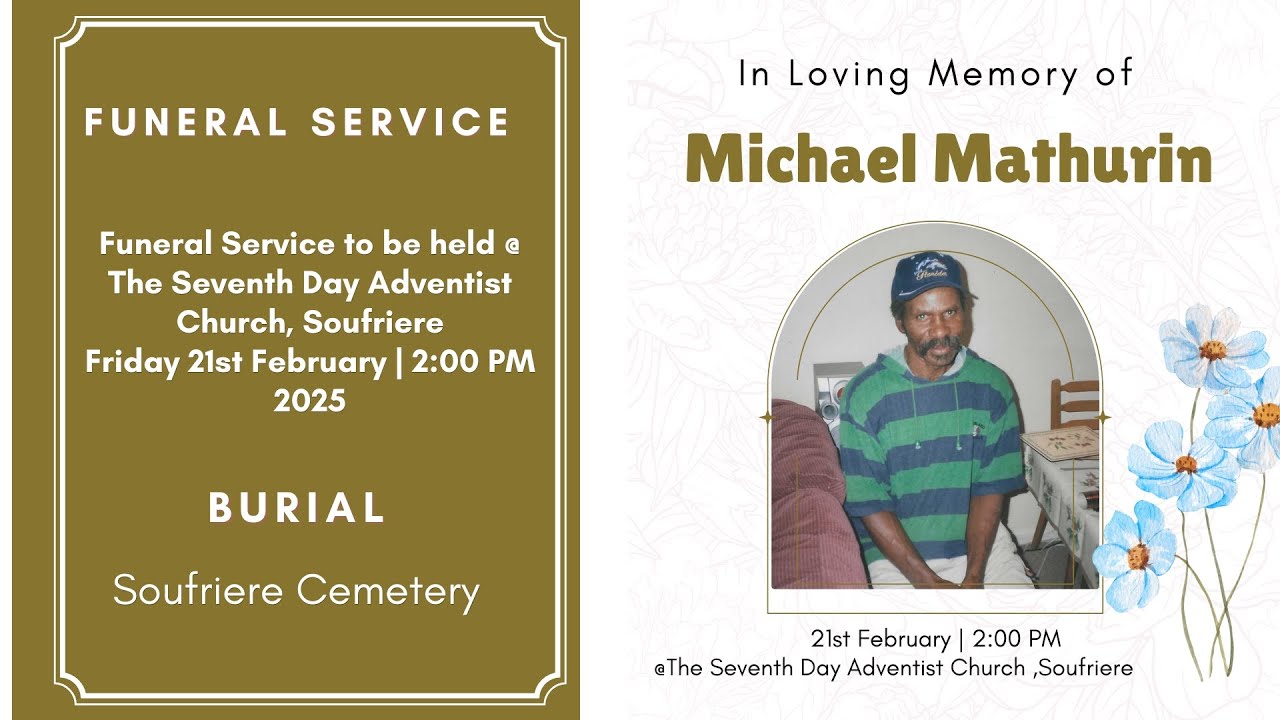 Funeral Service of the Late Michael Mathurin - YouTube