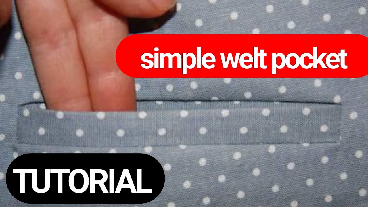 How to make a welt pocket/inner pocket...Step by step tutorial on how to make a welt pocket ...