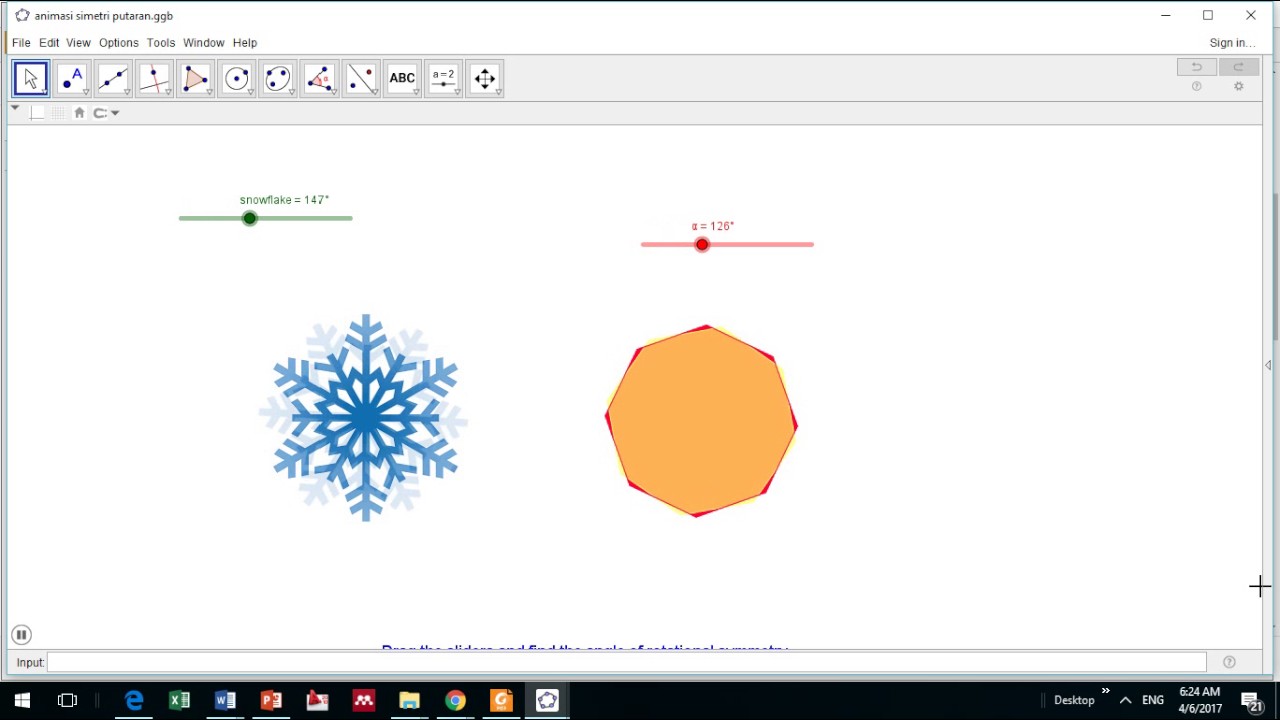 animasi simetri putaran - YouTube