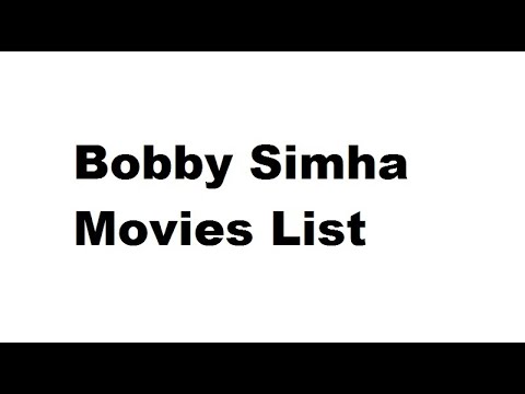 Bobby Simha Movies List - Total Movies List - YouTube