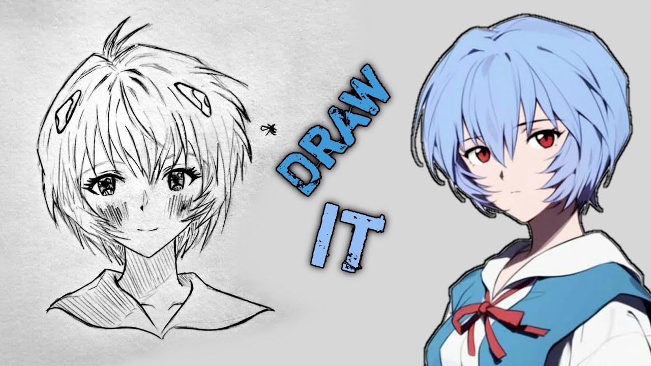 How to Draw Rei Ayanami | Step By Step | Easy Tutorial - YouTube