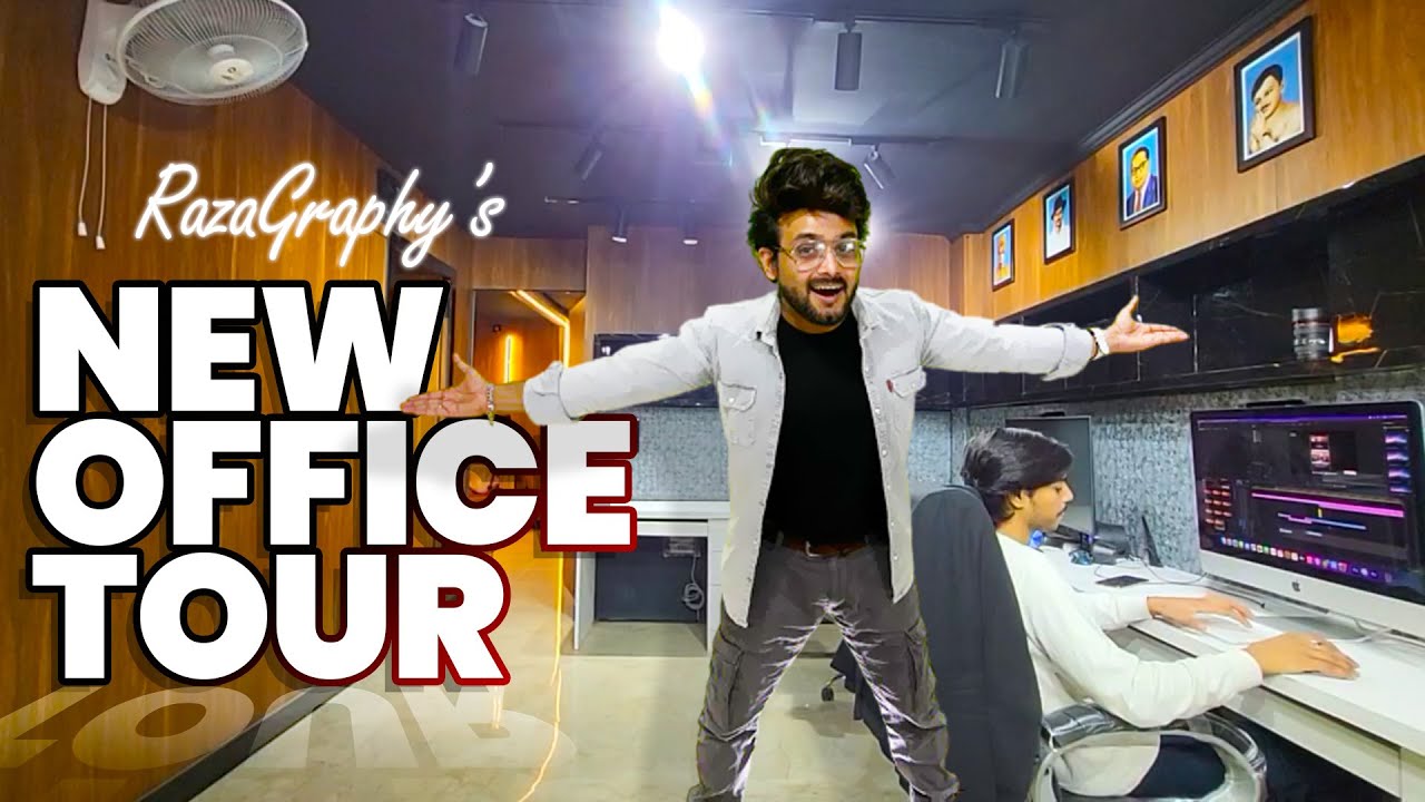 1st Time Office Tour | RazaGraphy New Office | Studio Setup ...