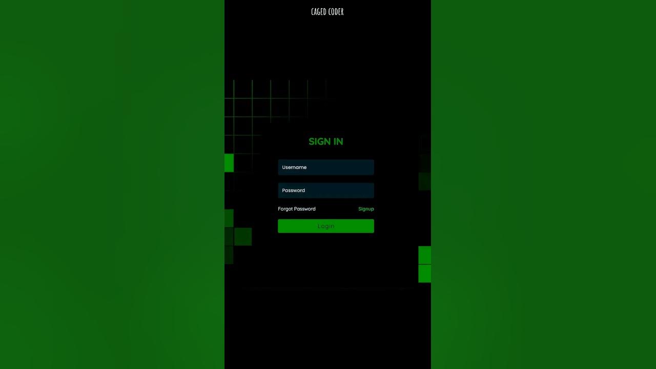 Hackers Theme Login Using Csswebdevelopment Html Css Htmlcss Coding Webdesign Youtube