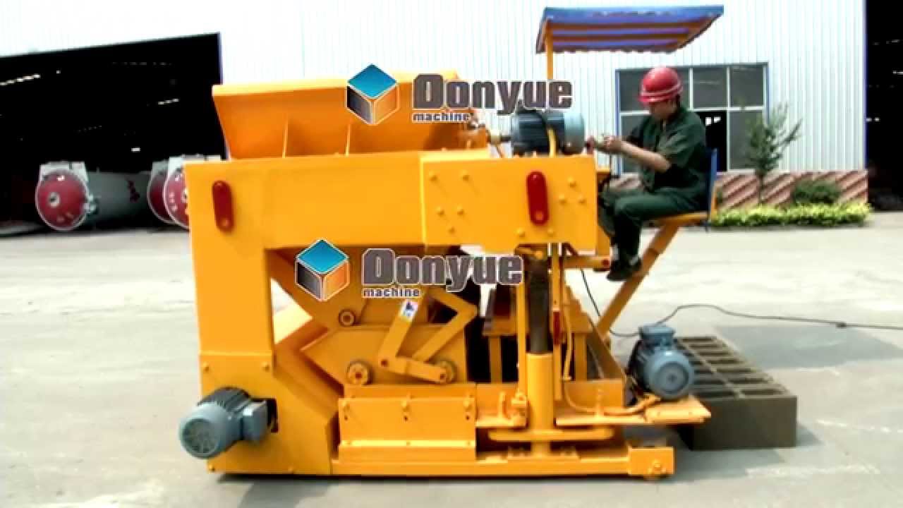 big moving mobile cement concrete hollow egg laying block making ...