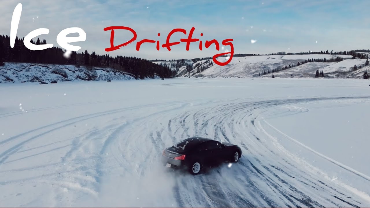 Ice drifting on a frozen lake for the first time - YouTube