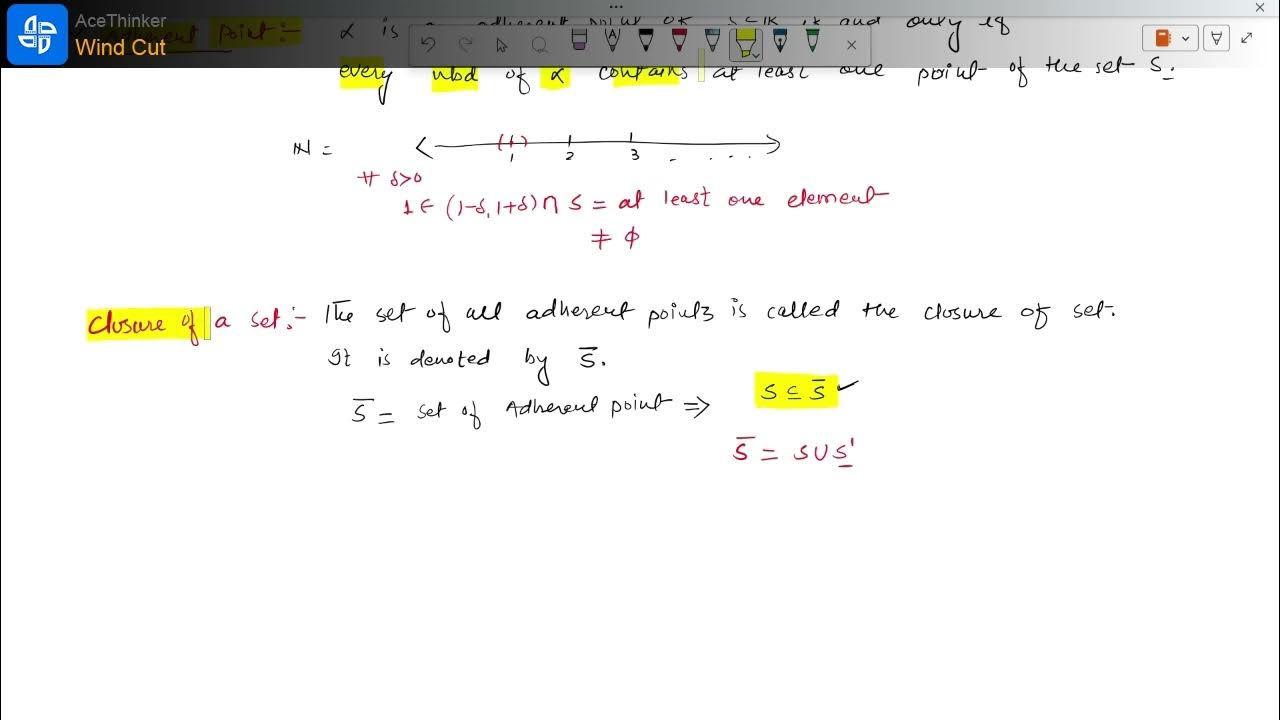 Real Analysis Part-10, Closed Set, Closure of a set, Dense set, Compact set, #DenseSet # ...