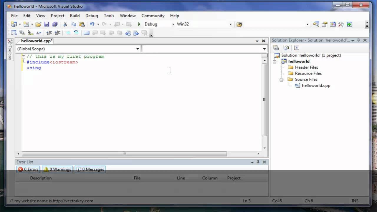 how to create a new project in c++ - YouTube