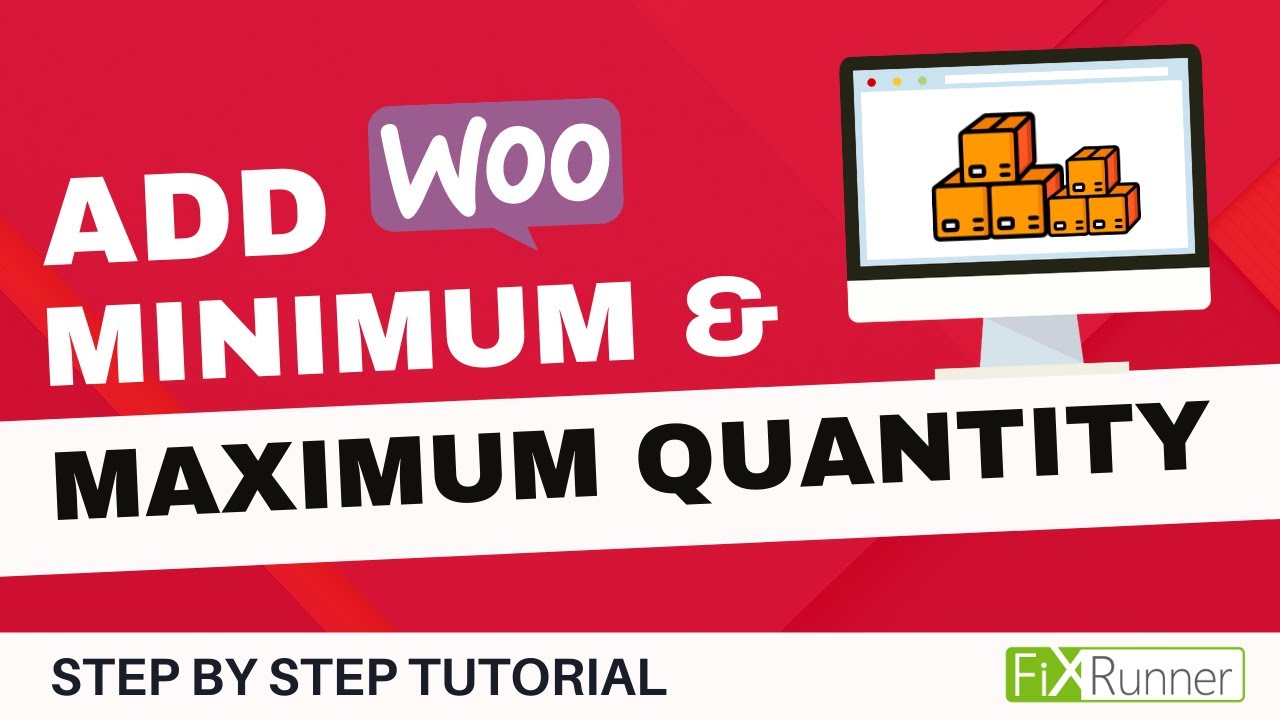 How To Add Minimum And Maximum Quantity In Woocommerce YouTube How To Add Minimum And Maximum Quantity In Woocommerce YouTube