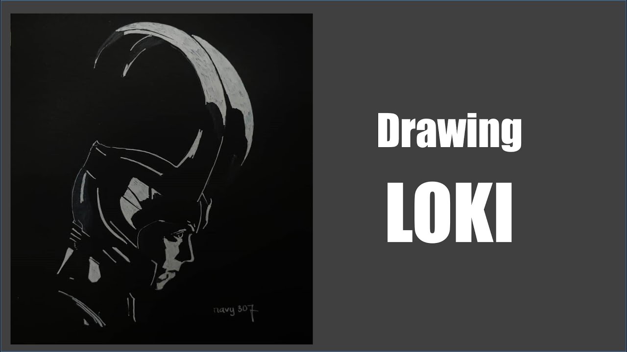 how to Draw Loki step by step - YouTube