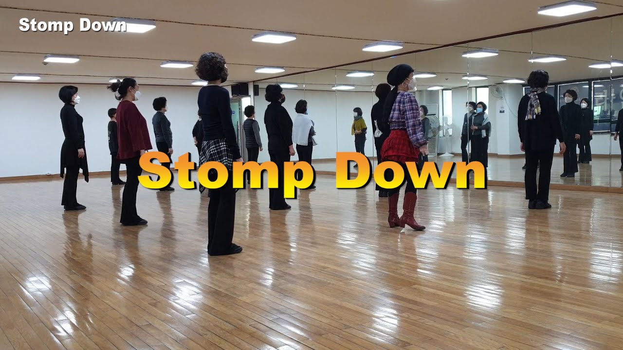 Stomp Down line dance 32count 2wall Improver #한국스포츠문화예술협회 (KoSCAA)대구지부 - YouTube