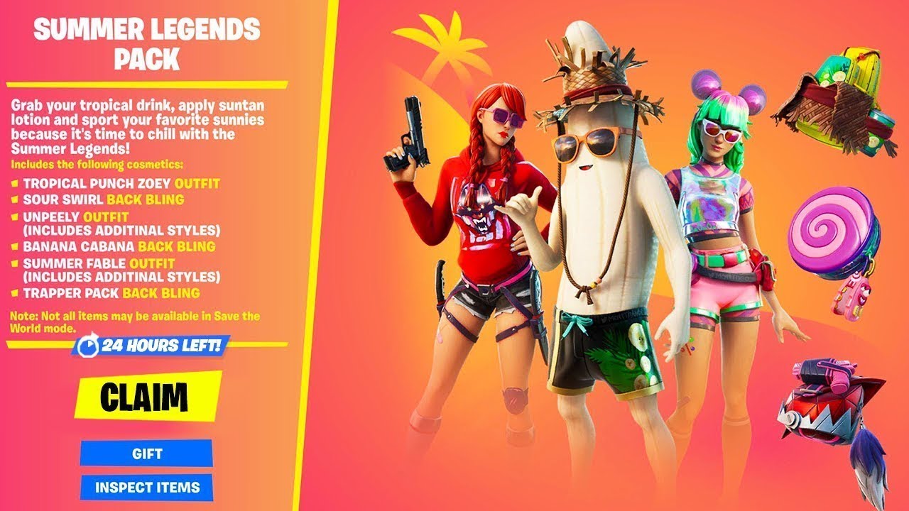 New summer Legends Pack!! Fortnite Swedish - YouTube