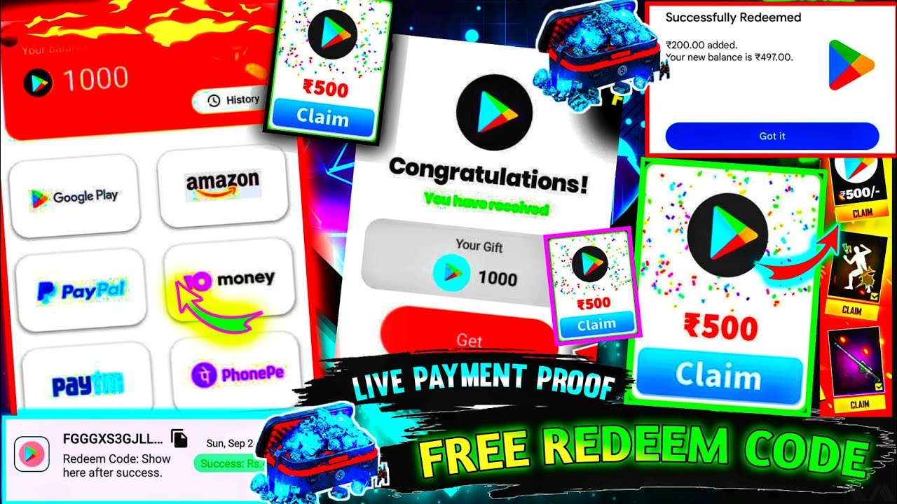 Wallet Booster App | Google Play Redeem Code Earning App | Free Redeem ...