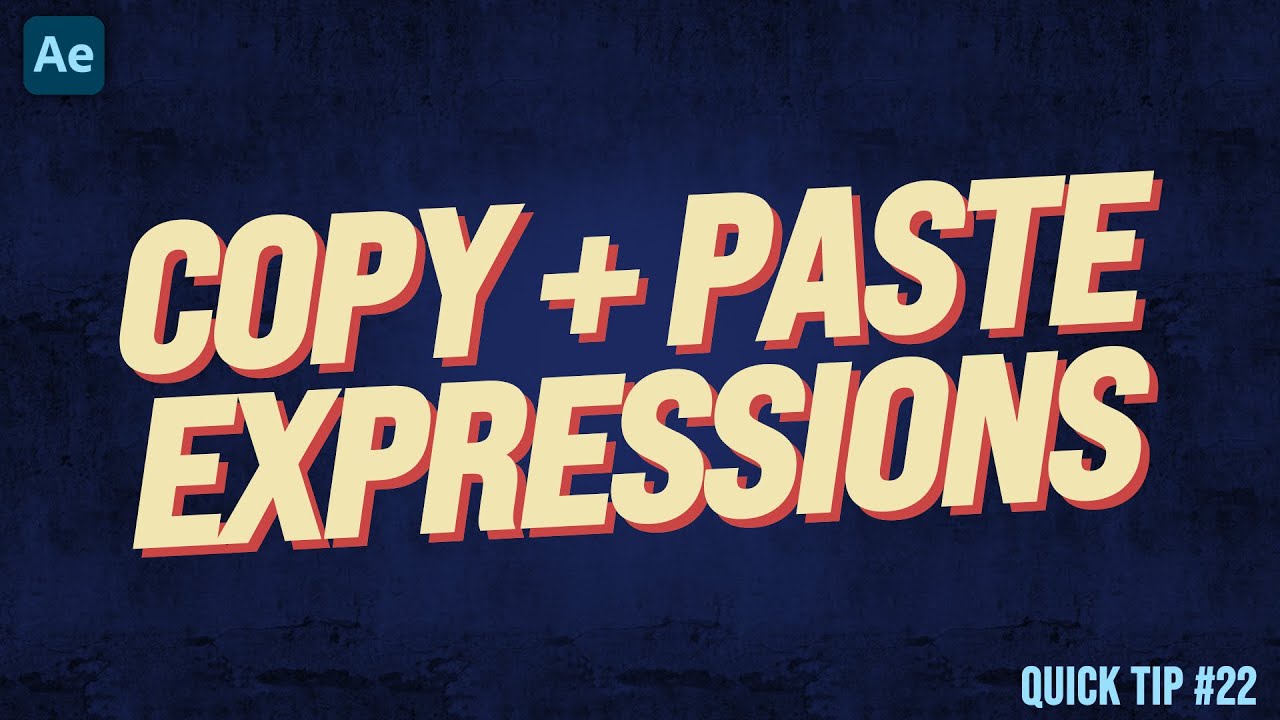 TIME-SAVING After Effects Copy + Paste Expression! | Adobe After ...