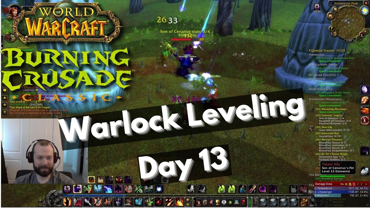 Day 13 Highlights - WOW TBC Warlock Leveling - YouTube