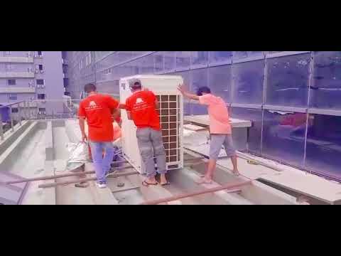VRF Unit Installation - YouTube