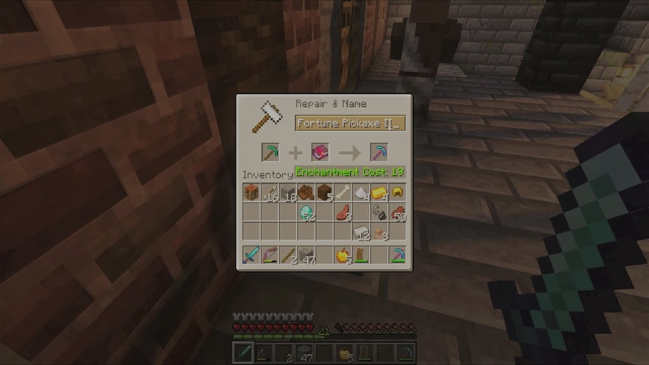 reincarnated my fortune pickaxe minecraft survival episode 23 - YouTube