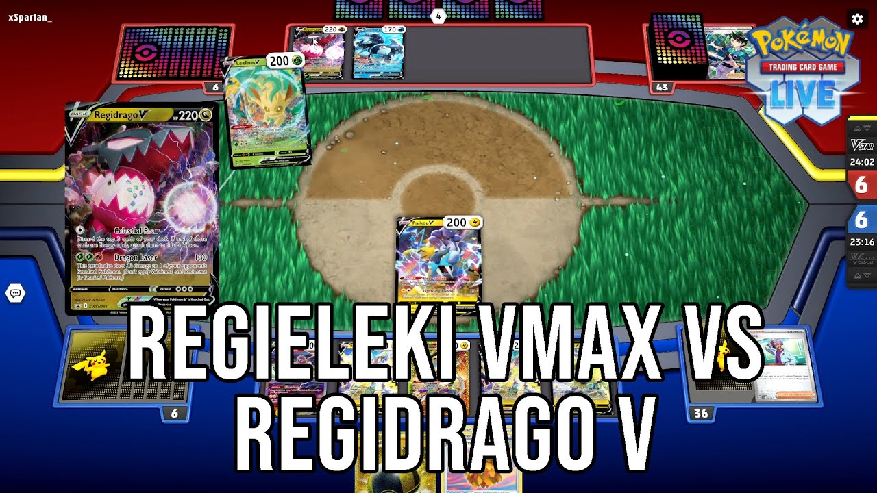 Regieleki VMAX VS Regidrago V - Pokemon TCG Live Indonesia - YouTube