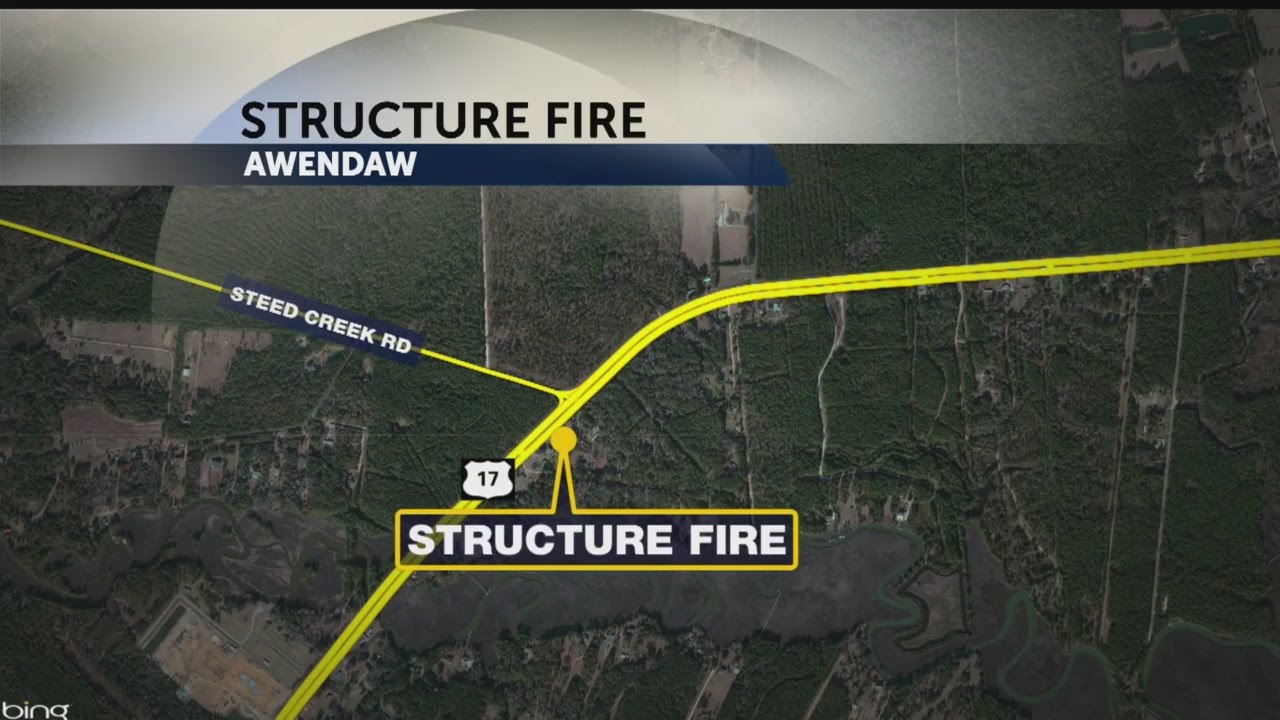 Firefighters respond to weekend structure fire in Awendaw - YouTube