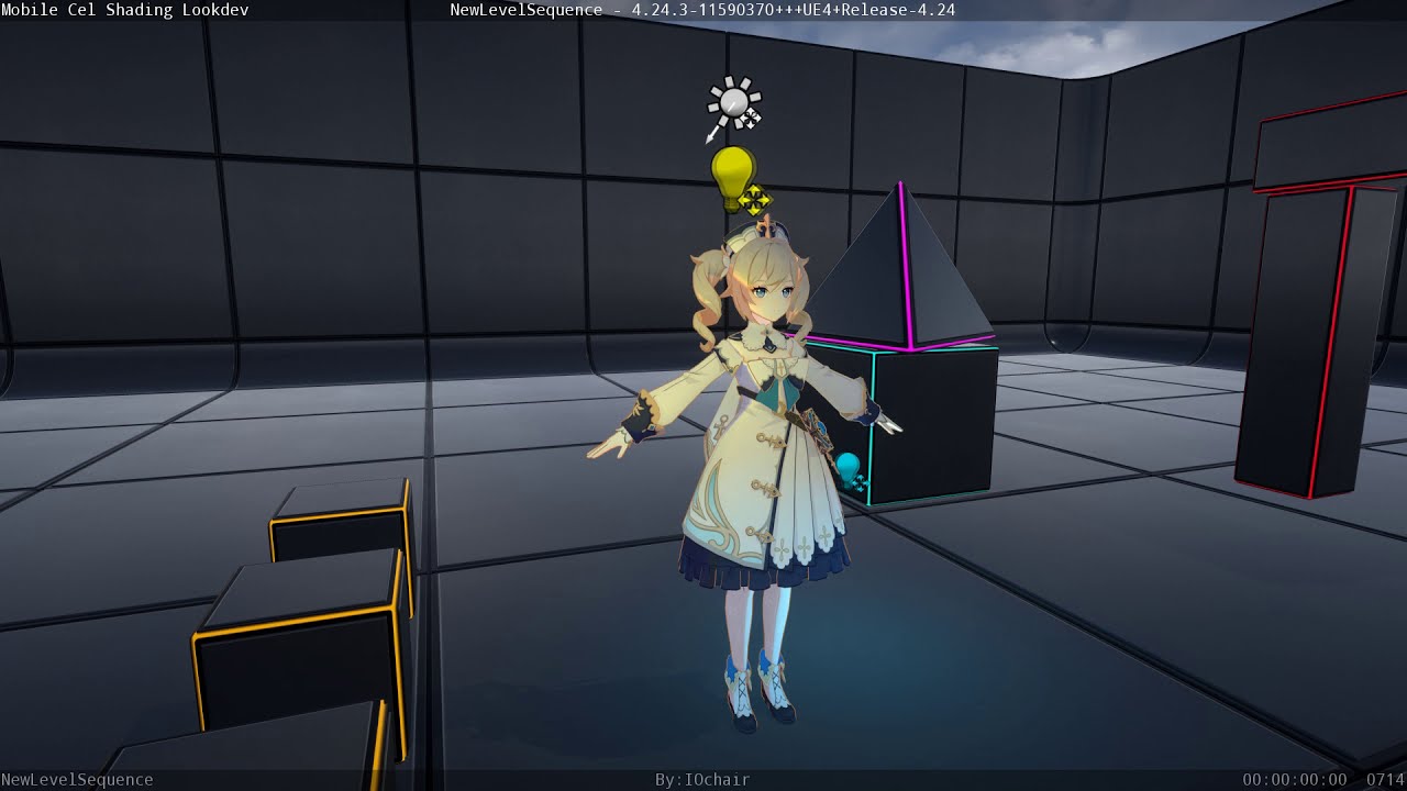 UE4 Mobile Cel Shading Lookdev - YouTube