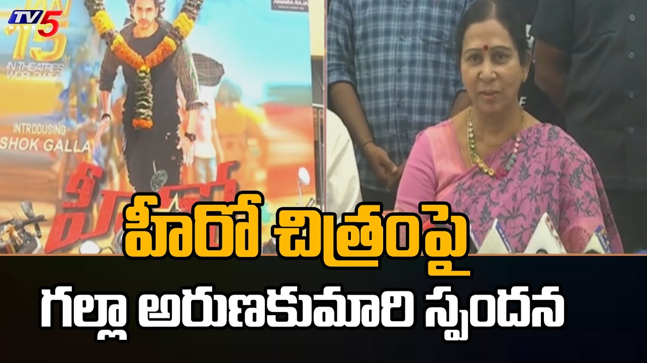 EX Minister Galla Aruna Kumari Watched HERO Movie With Family In ...