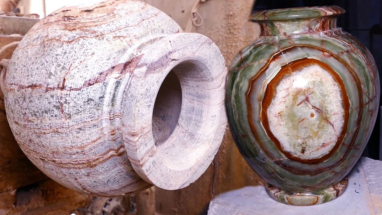 Talented Craftsman Making A Beautiful Ghara with Stone - YouTube