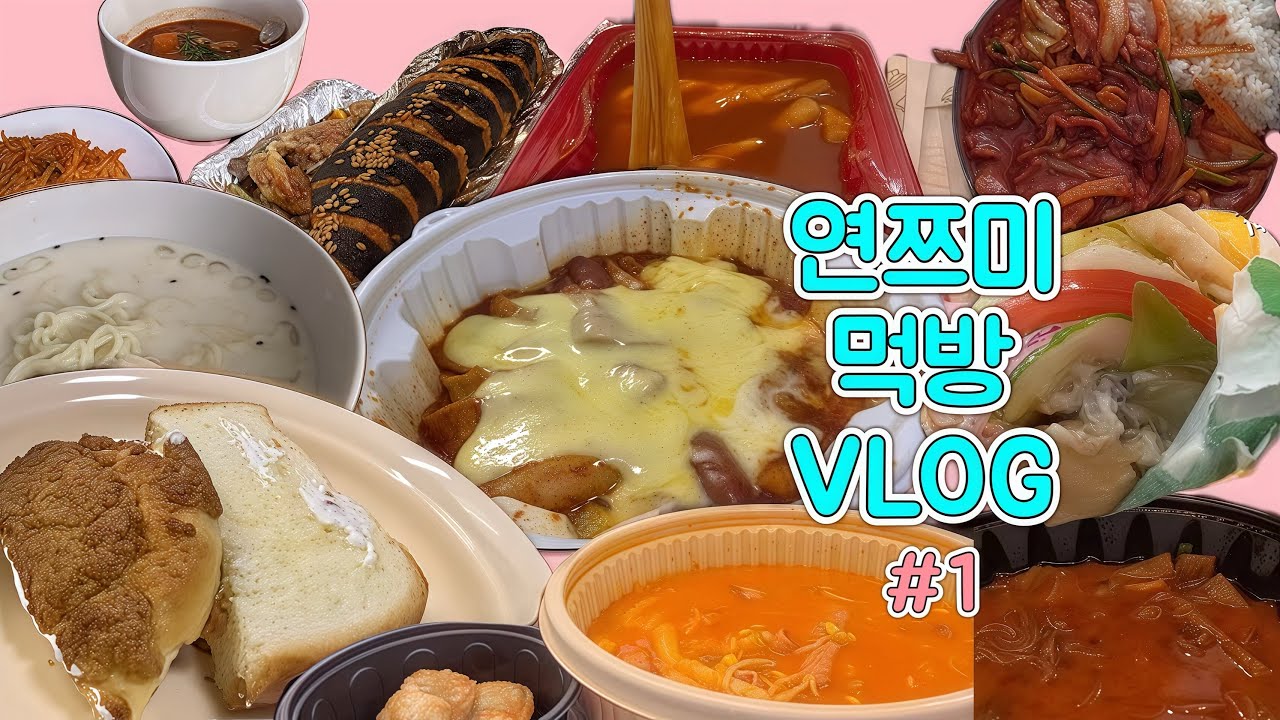 엽떡제육덮밥차돌짬뽕크림빵신전떡볶이서브웨이육개장부대찌개콩국수먹방브이로그대자연폭발전후mukbang Vlog Food 먹방 먹방브이로그 브이로그