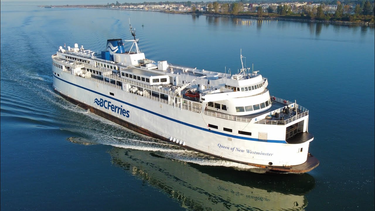 B.C. Ferries’ Queen of New Westminster heads for refit - YouTube