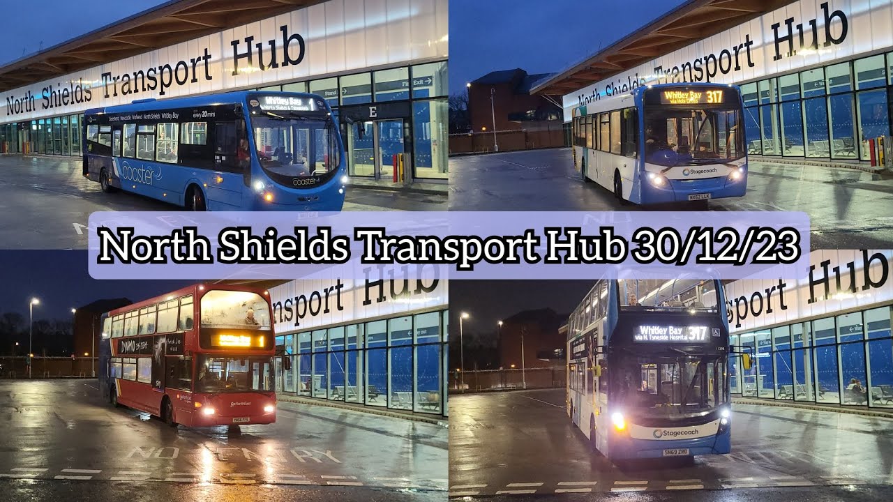 Buses at North Shields Transport Hub | 30/12/23 - YouTube
