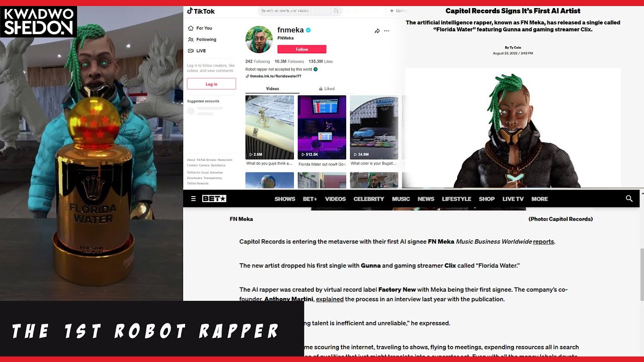 The World Has Its First Robot Rapper!!😂😂😂😂 - YouTube