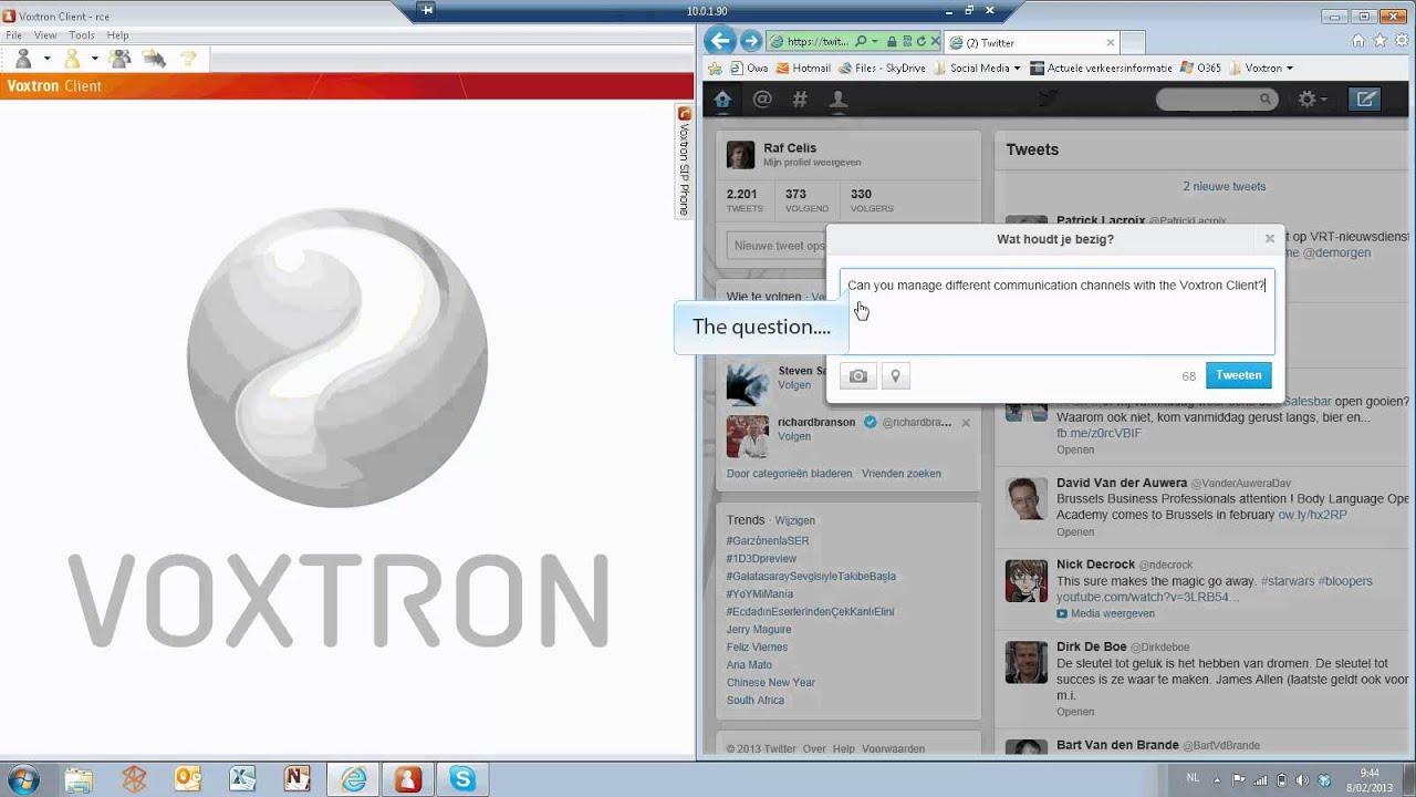 Social Media Integration in the Voxtron Communication Center - YouTube