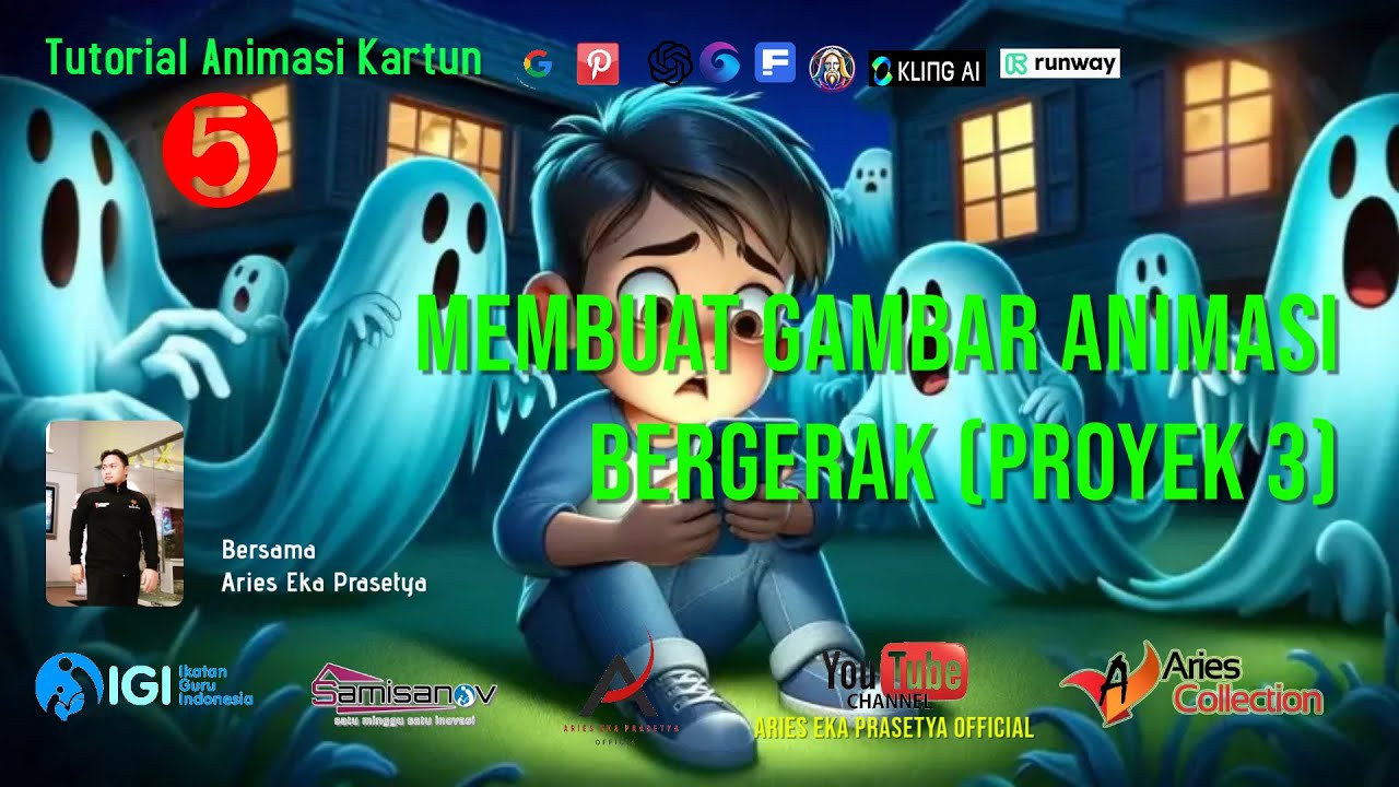 Membuat Gambar Animasi Bergerak proyek 3 - YouTube