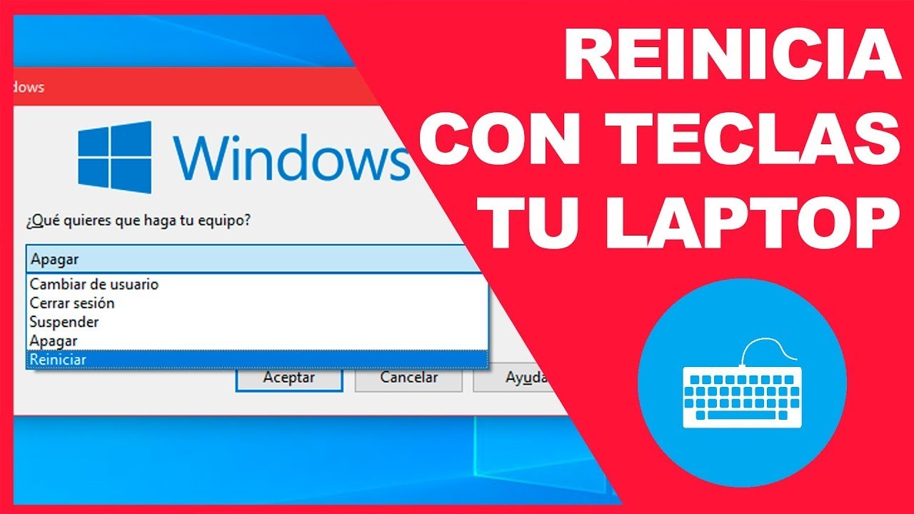 Como Reiniciar Con El Teclado Una Laptop Youtube