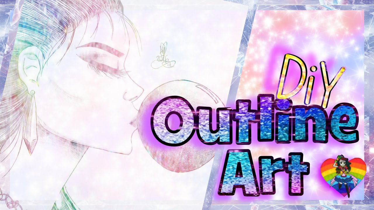 DiY Outline Art| Oetoresa Maneko - YouTube