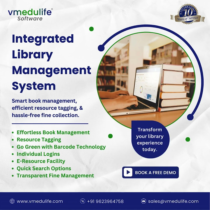 Integrated Library Management System | vmedulife ILMS: Transforming ...