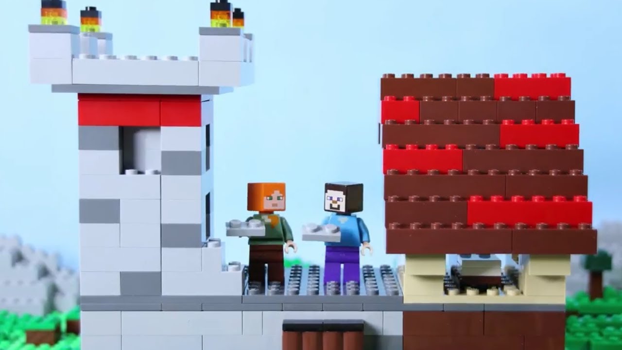LEGO Minecraft Castle Build STOP MOTION | Billy Bricks - YouTube