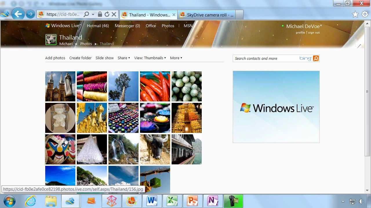 Sync pictures across devices with SkyDrive and Windows Phone - YouTube
