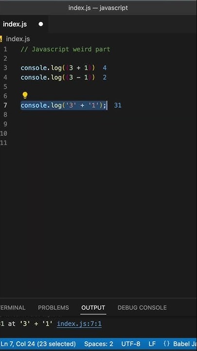 Javascript weird part #shorts #webdev #css3 #htmltutorial #js - YouTube