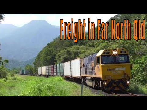 Queensland Rail Pacific National Freight Train Between Cairns ...