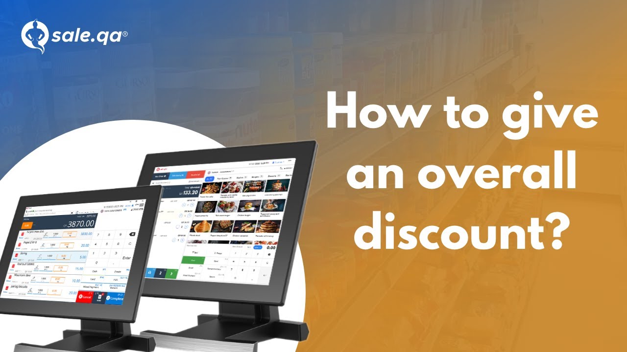 How to give overall discount in qsale windows pos? - YouTube