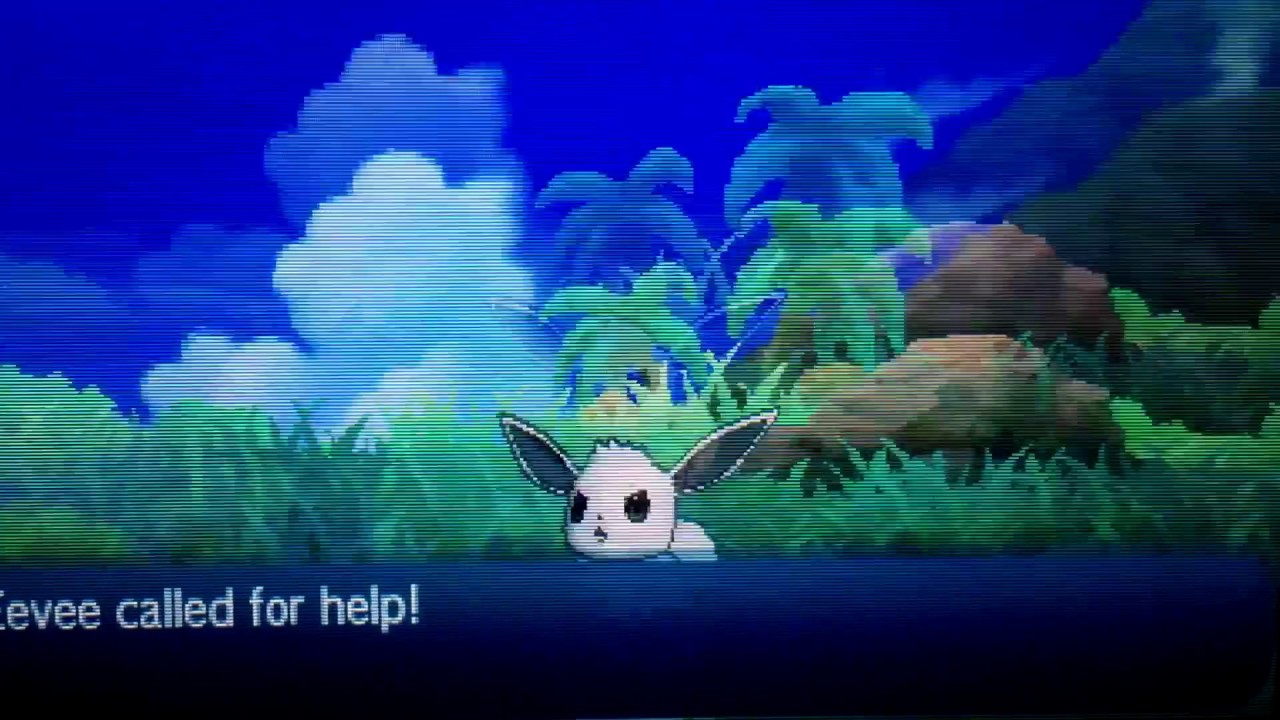 SHINY EEVEE In Pokemon Moon!!! First Live!! - YouTube
