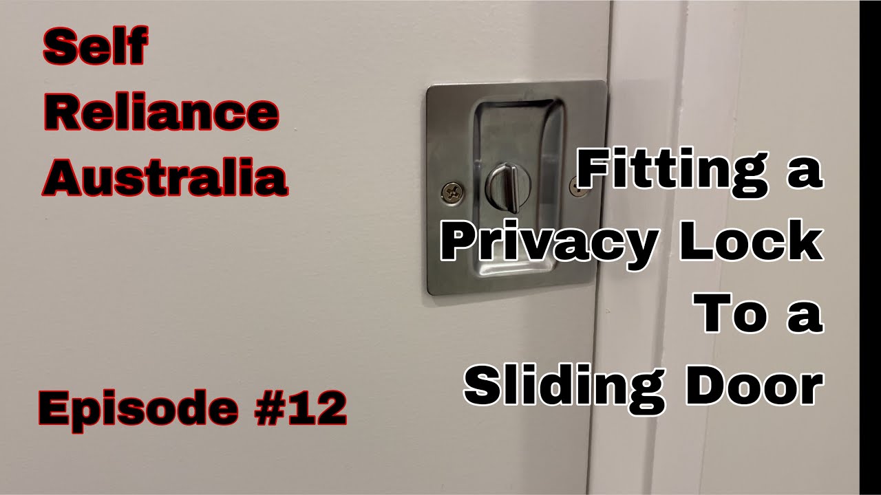 Fitting a Privacy Lock to a Sliding Door - YouTube