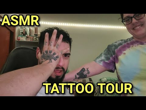 ASMR - Tattoo Tour & Skin Tapping - YouTube