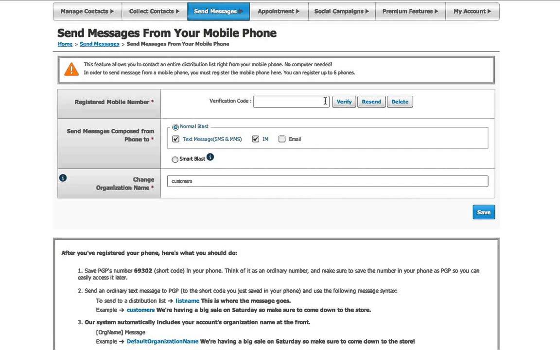 Mobile Marketing and More: Sending From Phone Tutorial Video - YouTube