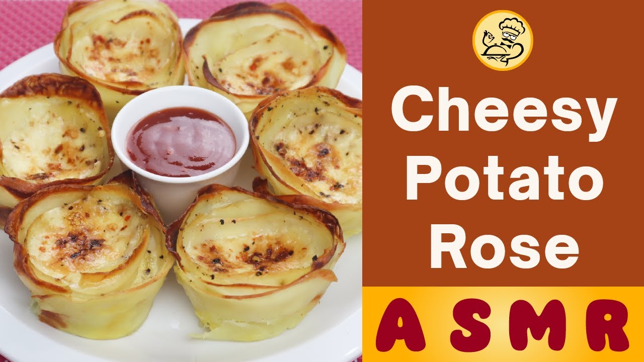 Cheesy Rose Potato Recipe | Baked Bliss Treat | Baba Food ASMR - YouTube
