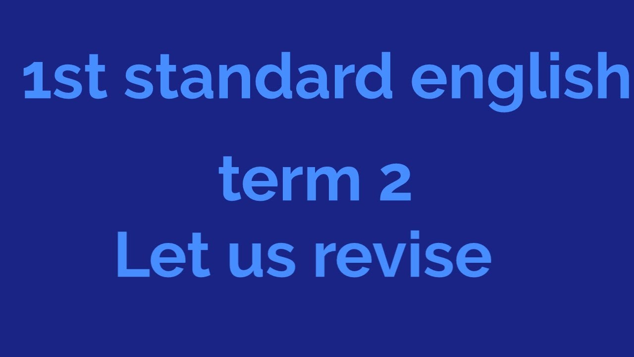 1st standard english term 2 let us revise|page no.61,62,63,64,65,66 ...