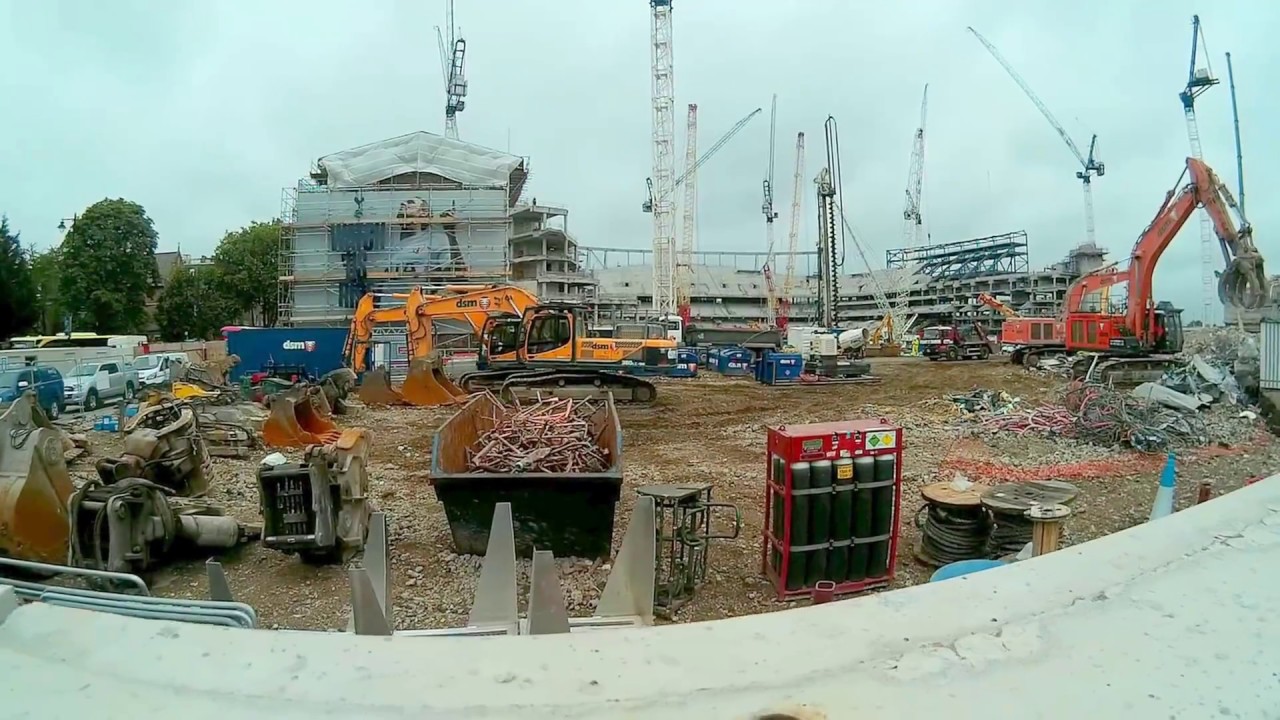 Tottenham's new stadium progress view 24072017 Demolition of White Hart ...