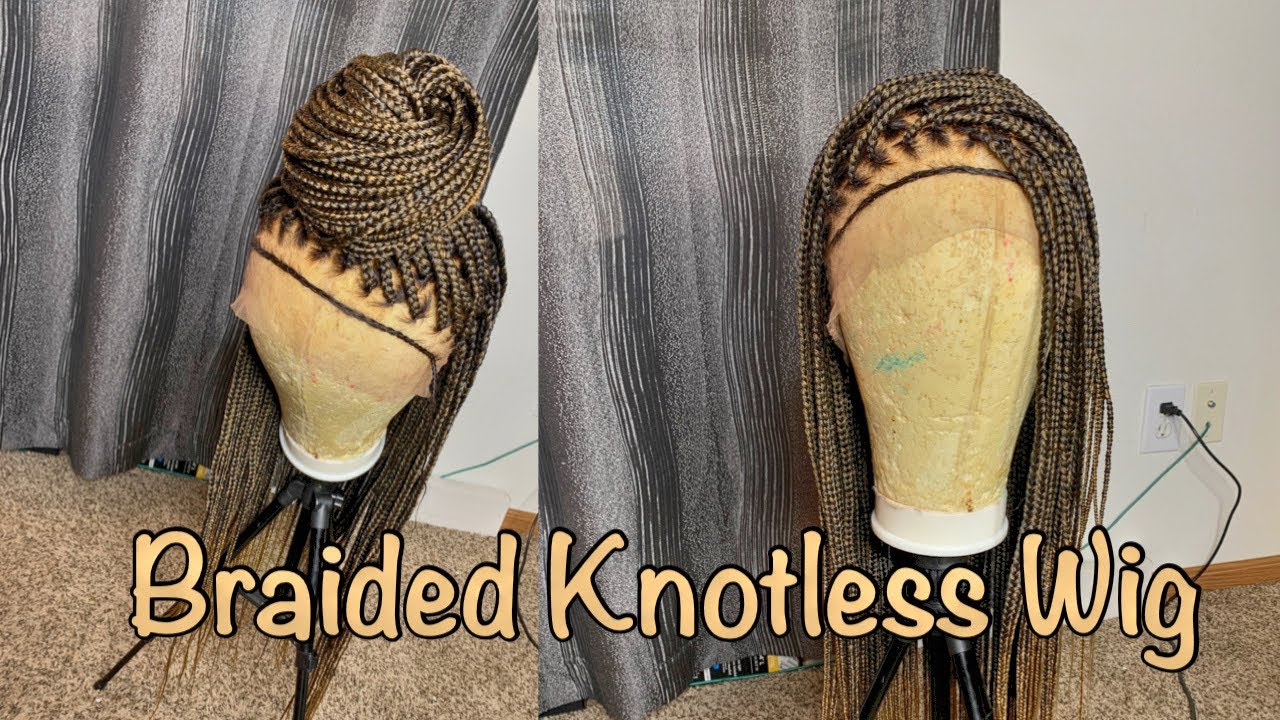 Watch Me Create A Braided Wig | DIY Knotless Box Braid Wig - YouTube